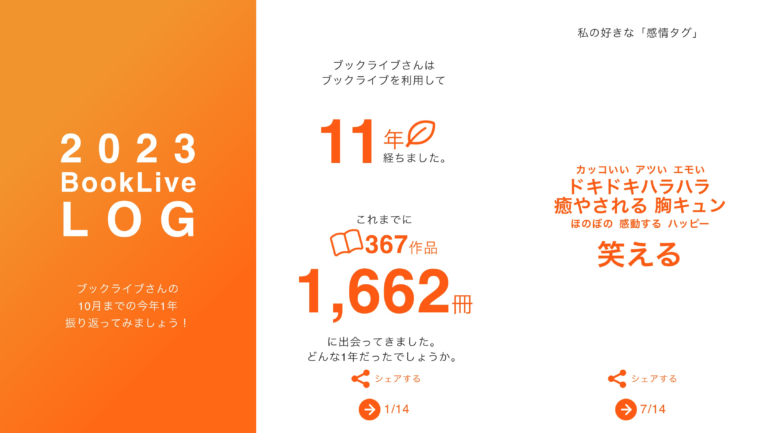 2023年版のBookLive LOGでブックライブでの活動を振り返ろう！ | BookLive!お知らせブログ